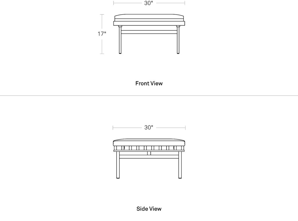 【Archetypal】Perch Outdoor Ottoman | Outdoor Furniture by Blu Dot | Hong ...